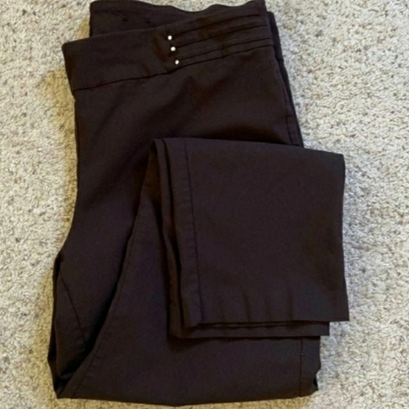 JM Collection | Pants & Jumpsuits | Jm Collection Womens Brown Trousers ...